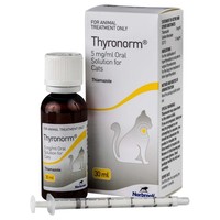 Thyronorm 5mg/ml Oral Solution for Cats - From £23.33
