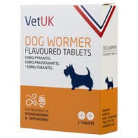 VetUK Dog Wormer Flavoured Tablets - From £2.80